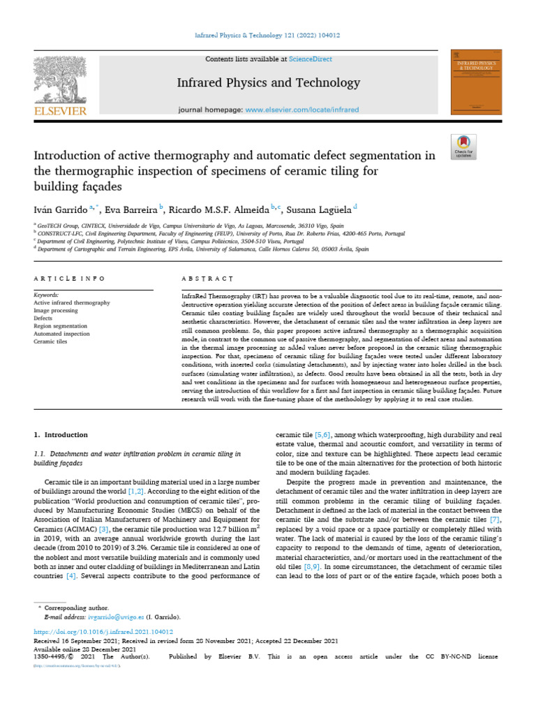 Introduction of Active Thermography and Automatic Defect Se - 2022 ...