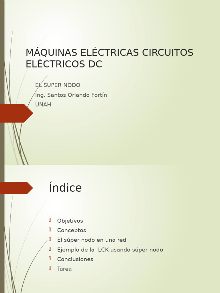 Análisis de Súper Nodos en Circuitos DC | PDF | Ecuaciones | Red eléctrica