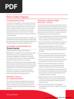 Sample Driving For Work Policy | PDF | Driving | Road Traffic Safety