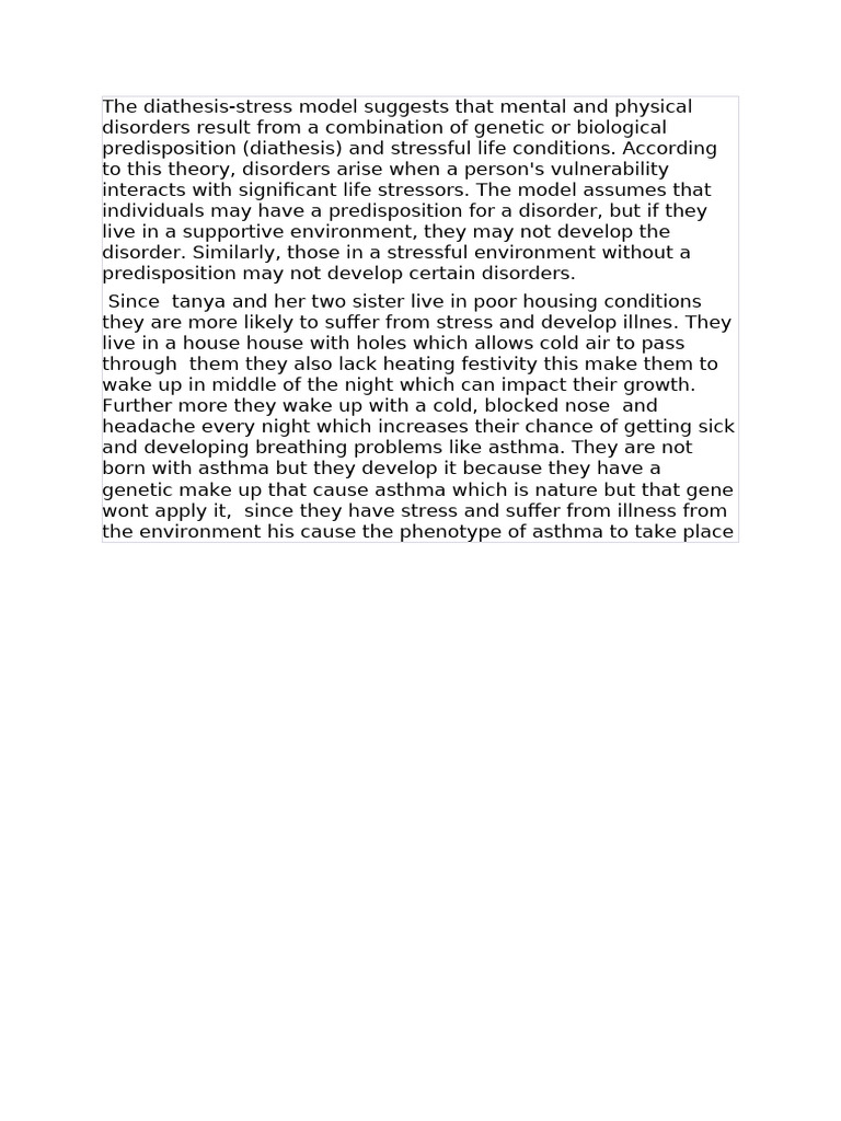 The Diathesis | PDF