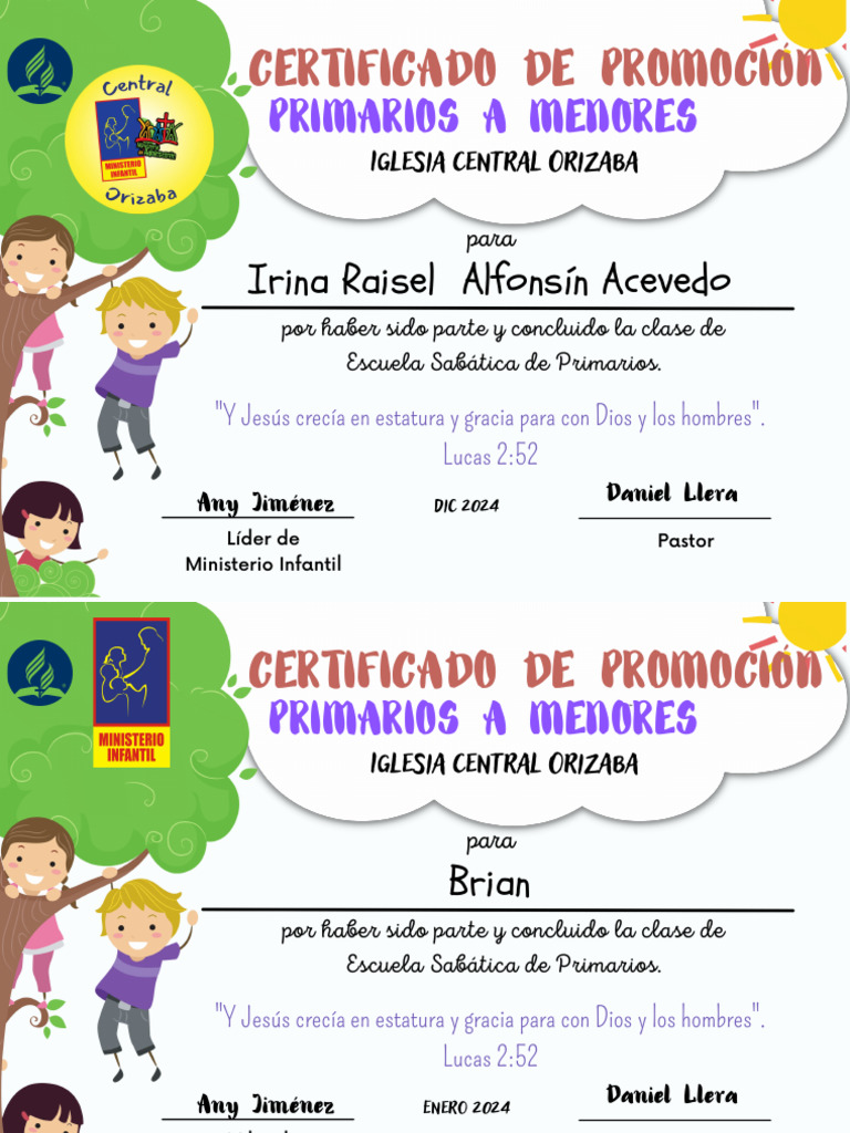 Certificados de PROMOCIÓN - PDF - 20241206 - 125115 - 0000 | PDF