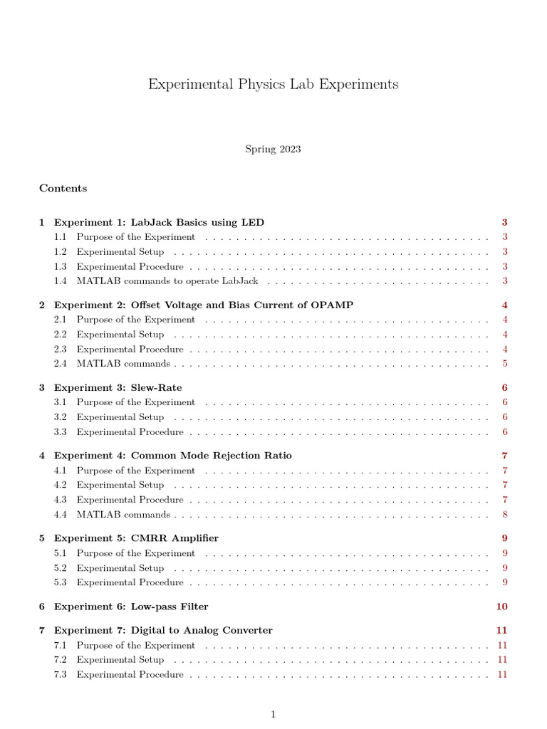 Experimental Physics Lab Experiments(2) | PDF | Operational Amplifier | Electronic Circuits