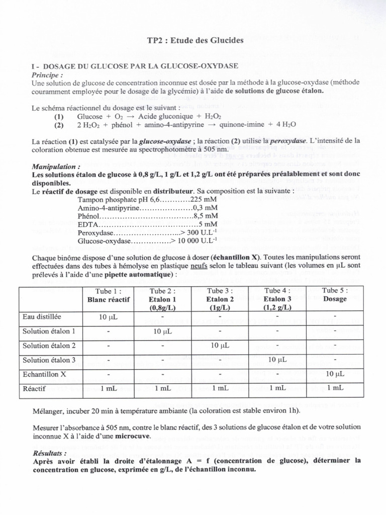 TP2 Bioch1 2024-2025 | PDF