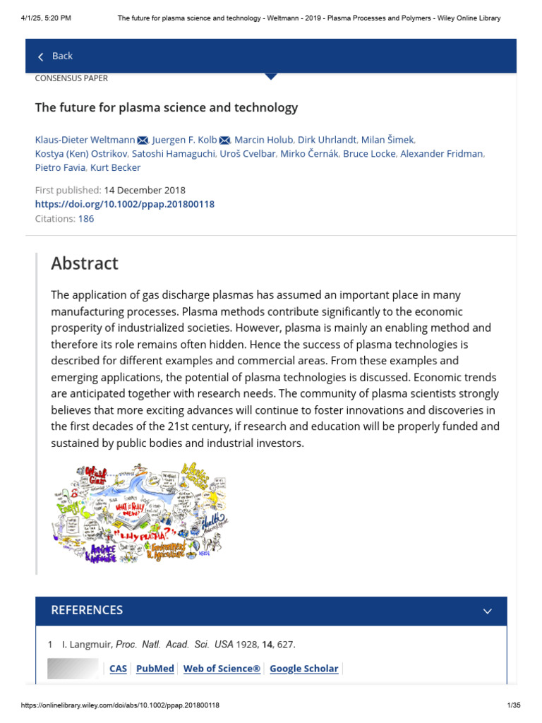 Future of Plasma Science and Technology | PDF