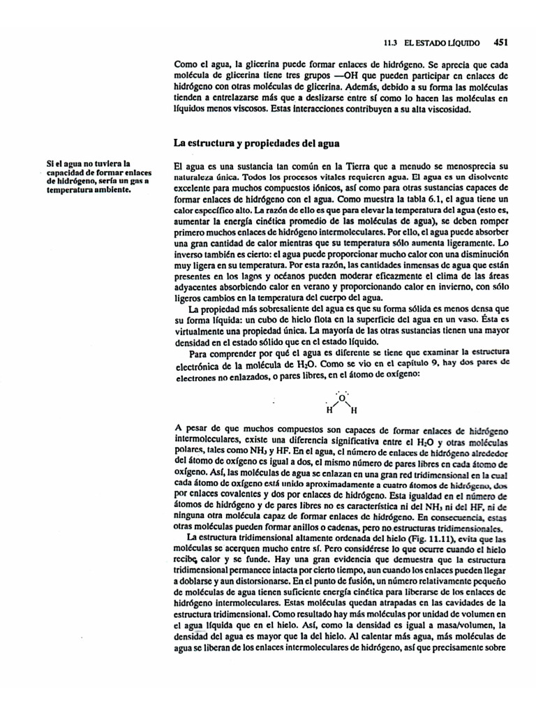 02-La Estructura y Propiedades Del Agua | PDF