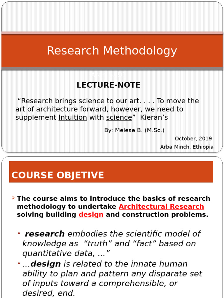 G5 - Research Methodology-Lecture Note | PDF | Methodology | Sampling ...