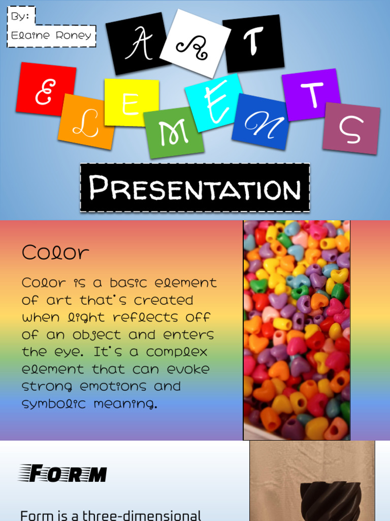 Elaine Roney - Art Elements Presentation | PDF