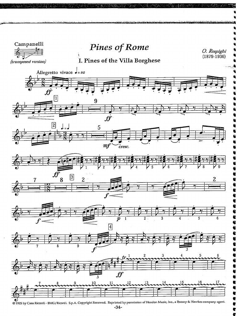Pini Di Roma' | PDF
