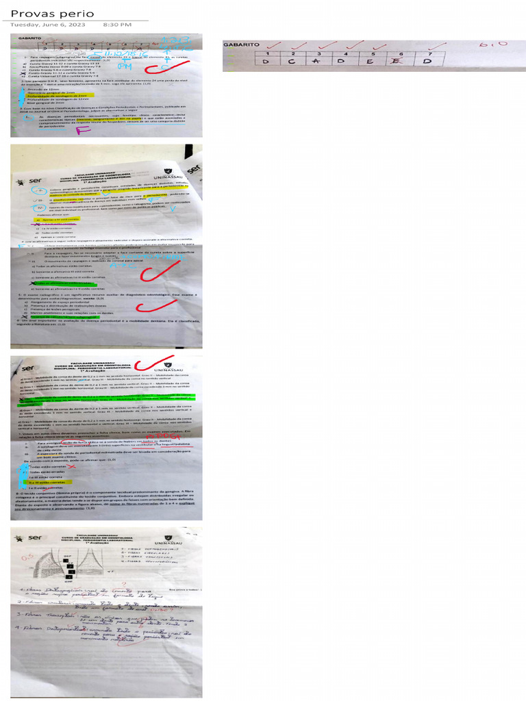 Provas Perio | PDF
