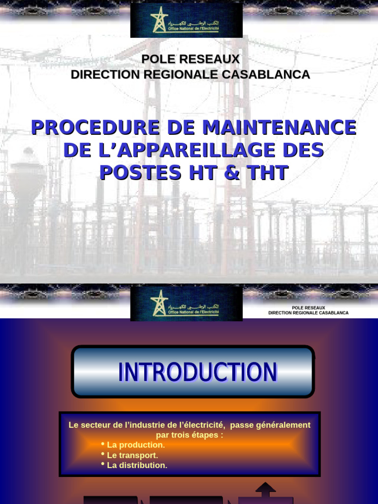 Maintenace de L'appareillage THT-HT | PDF | Transformateur électrique | Réseau électrique