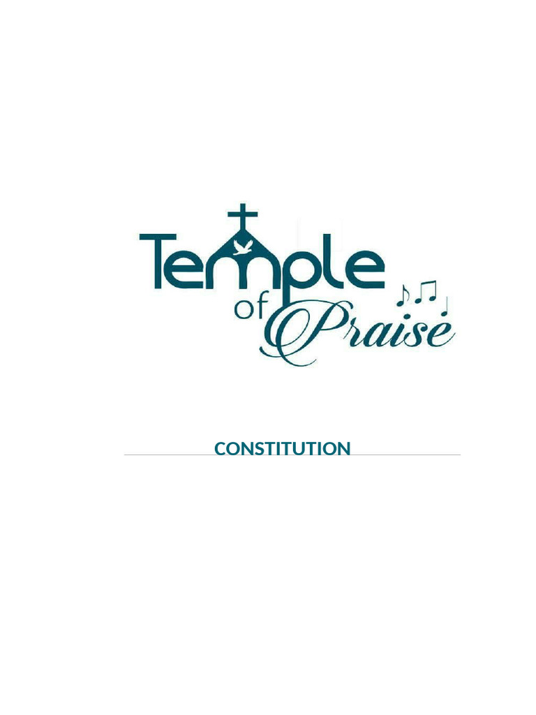Temple of Praise Choir Constitution | PDF | Committee