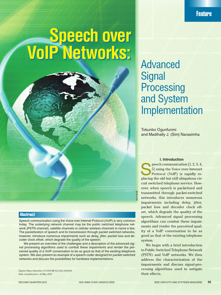 Speech_over_VoIP_Networks_Advanced_Signal_Processing_and_System_Implementation | PDF | Voice ...