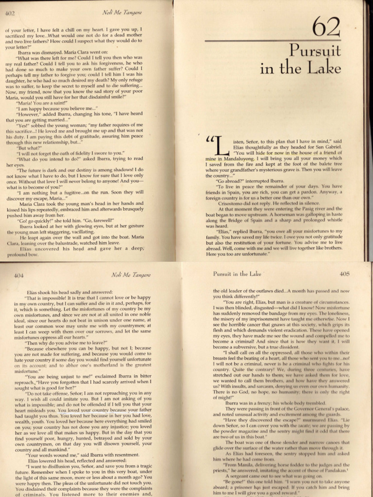 Ch. 62 - Noli Me Tangere - Jose Rizal - Lacson-Locsin Translation | PDF