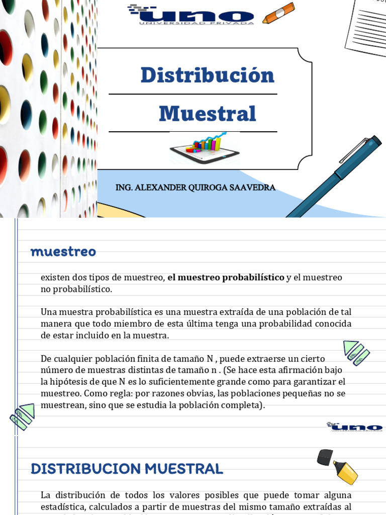 distribuciones muestrales | PDF | Muestreo (Estadísticas) | Distribución normal