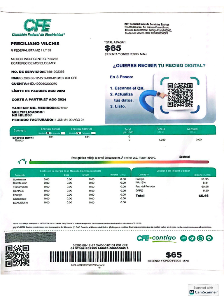 Comprobante de Domicilio | PDF