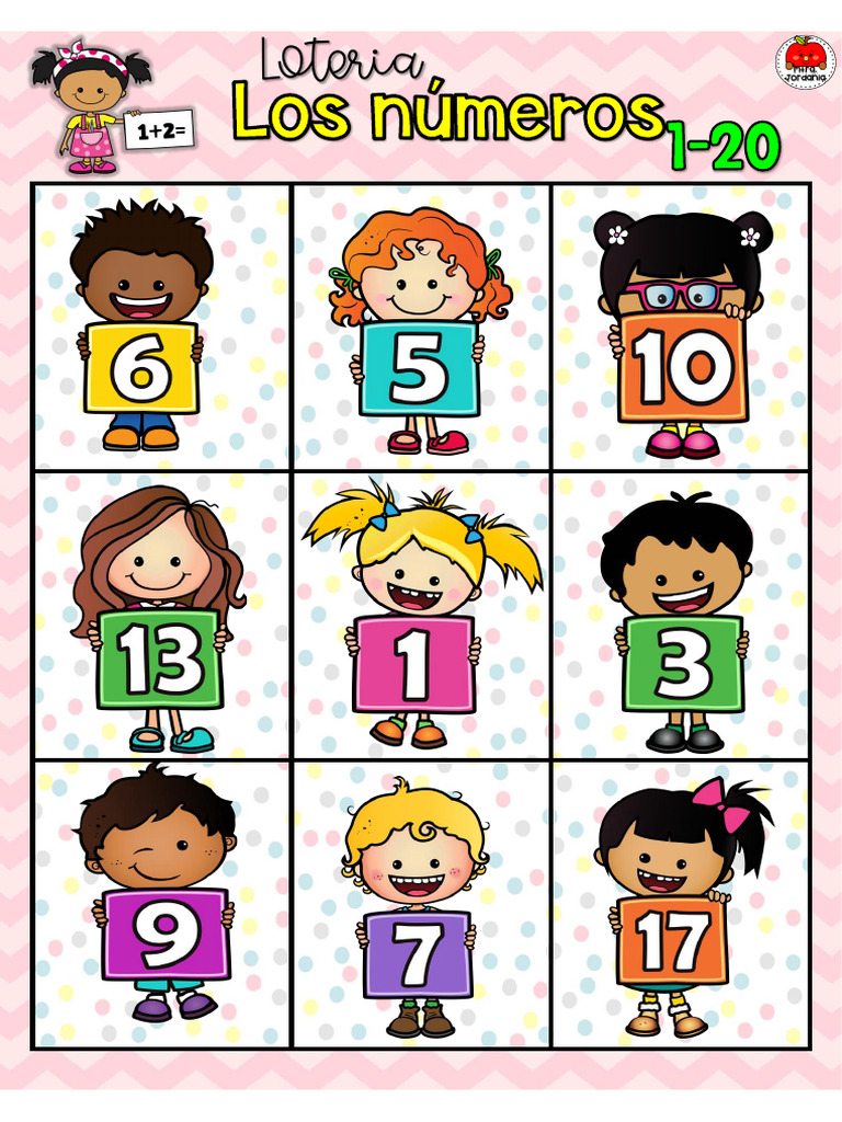 Loteria de Numeros 1-20 | PDF