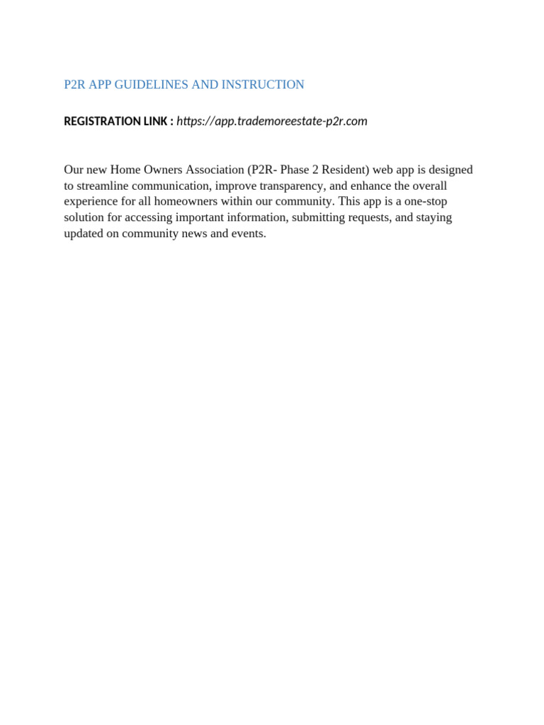 p2r App Guidelines and Instruction 1 | PDF | Computing | Software