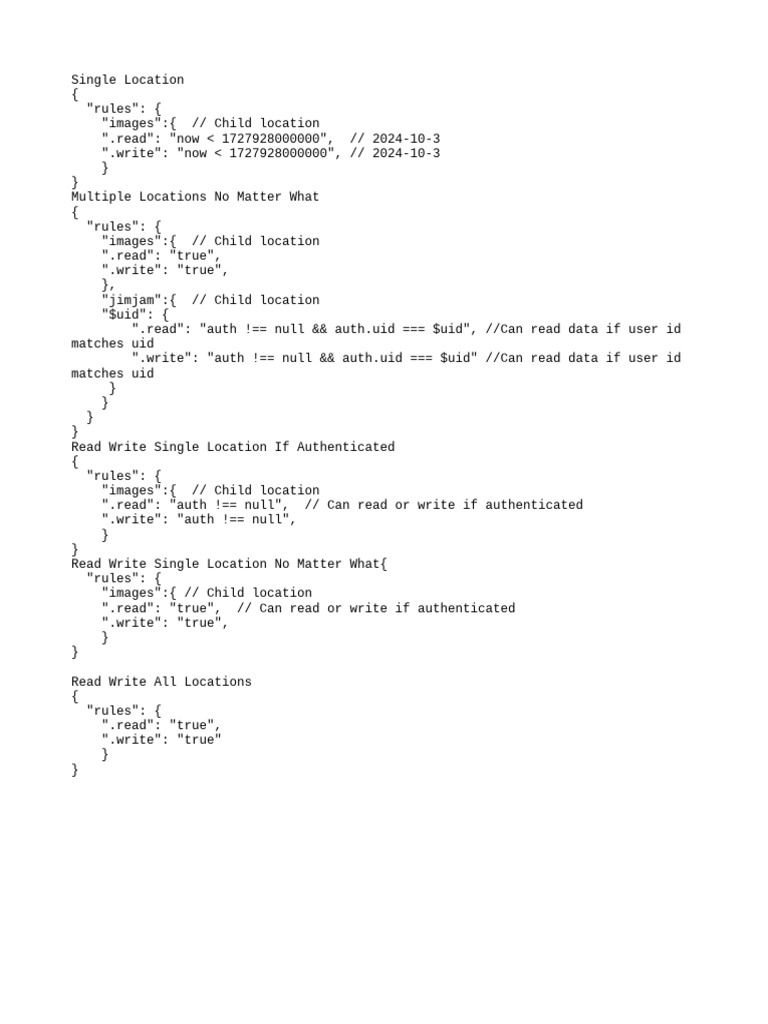 Firebase Security Rules Overview | PDF