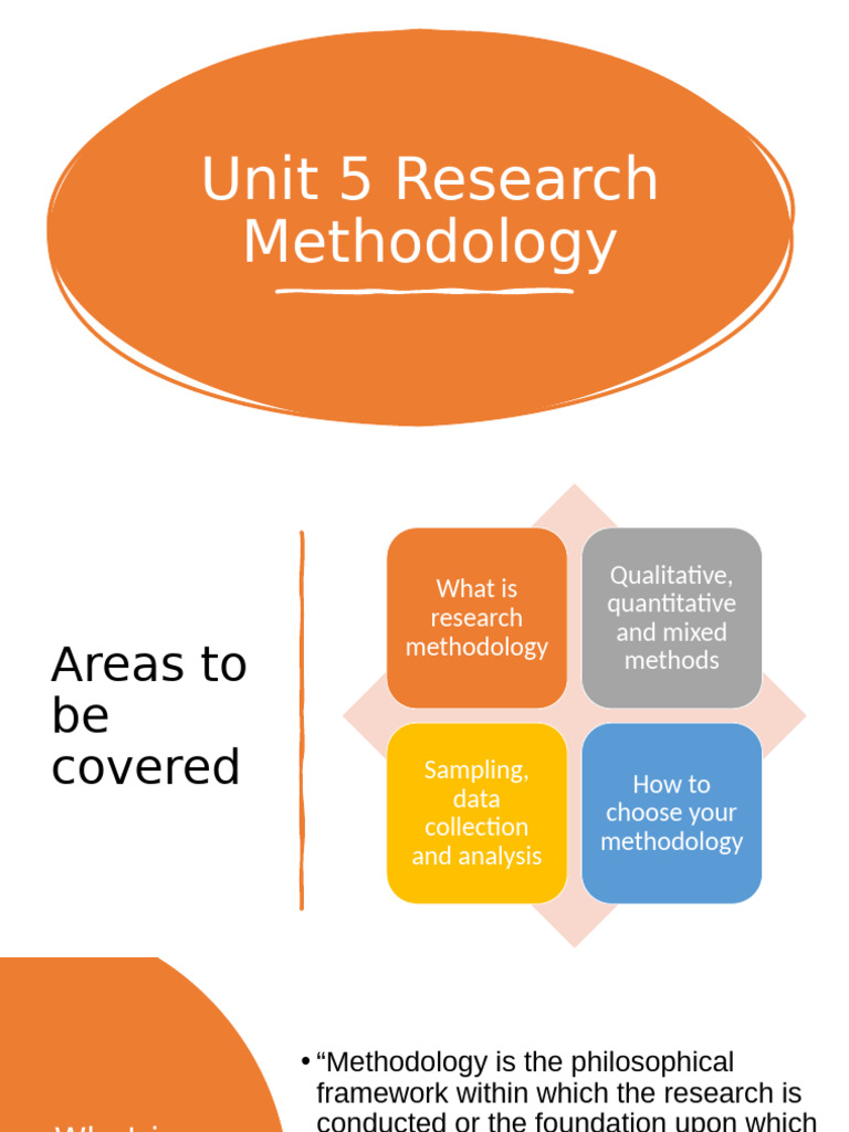 Unit 5 Research Methodology | PDF | Survey Methodology | Methodology