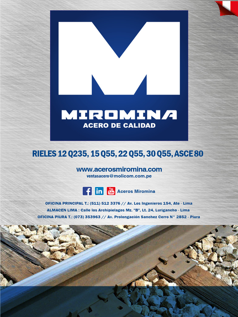 Rieles | PDF | Materiales | Ciencias fisicas