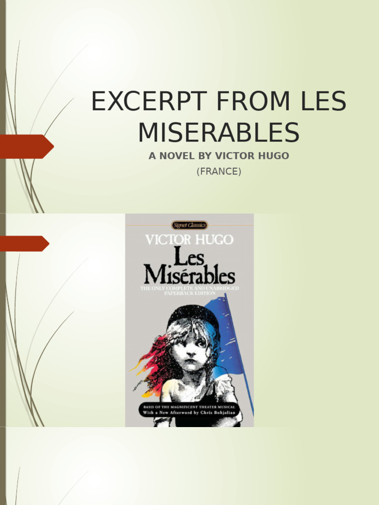 Excerpt From Les Miserables | PDF