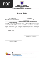 CS Form No. 32 Oath of Office | PDF