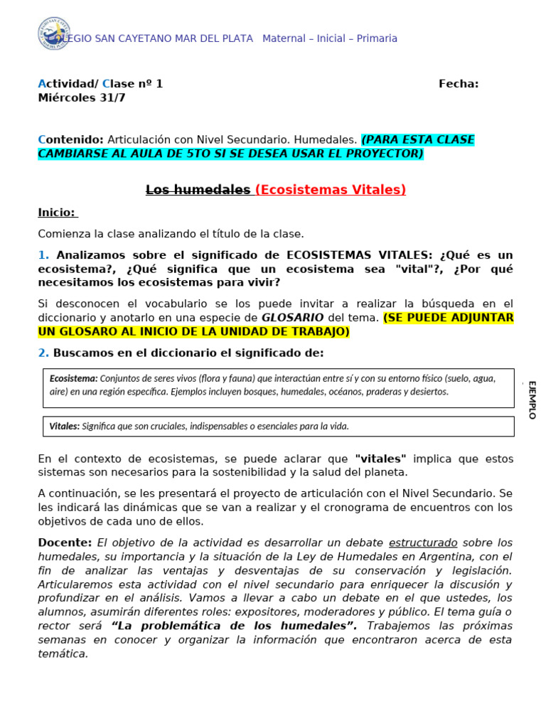 Importancia de los Humedales en Educación | PDF | Ecosistema | Humedal
