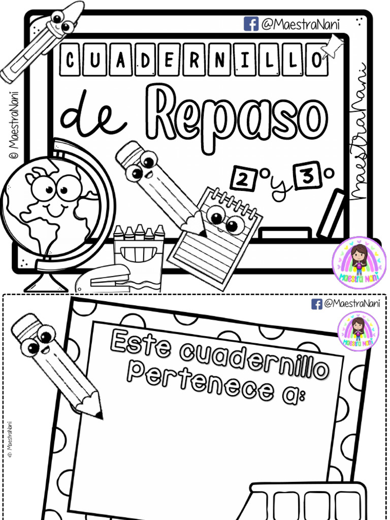 Cuadernillo de Repaso Vacacional Maestra Nani | PDF