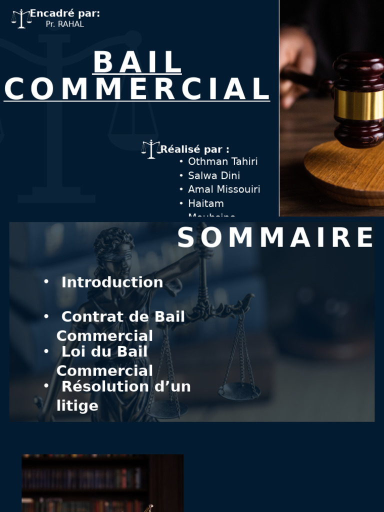 Guide du Bail Commercial au Maroc | PDF | Location | Propriété