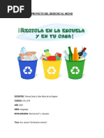 Proyecto Reciclando en La Escuela 4to Grado | PDF | Residuos | Compost
