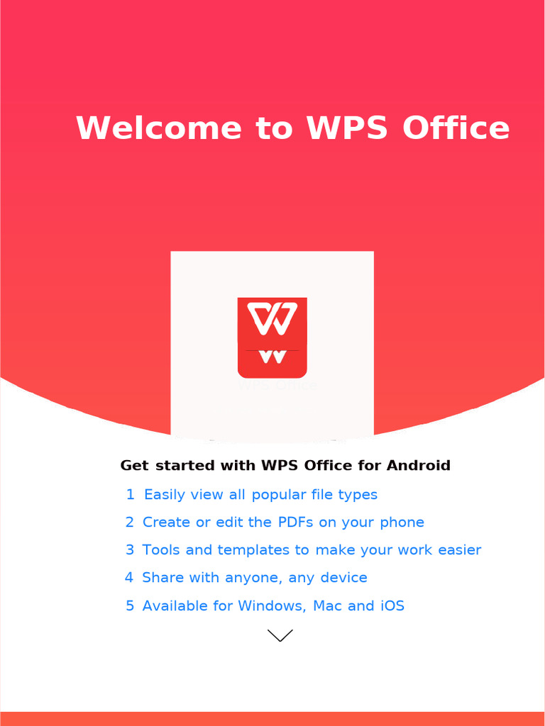 Get Started With WPS Office For Android | PDF | Microsoft Power Point | Microsoft Excel