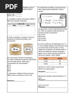 13 Exercicios de MMC e MDC Em PDF Para 7o e 8o Ano | PDF