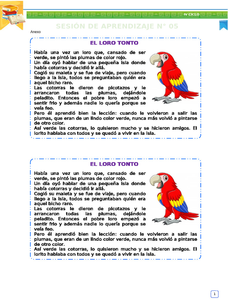 Anexo de Sesiones de Aprendizaje - Semana 2 - UDA I - La Mar | PDF | Percepción visual | Gusto