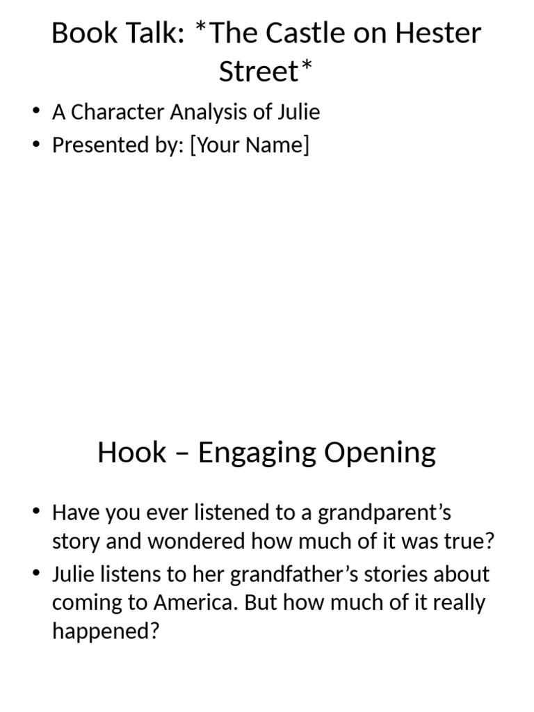Julie Book Talk Illustrated | PDF