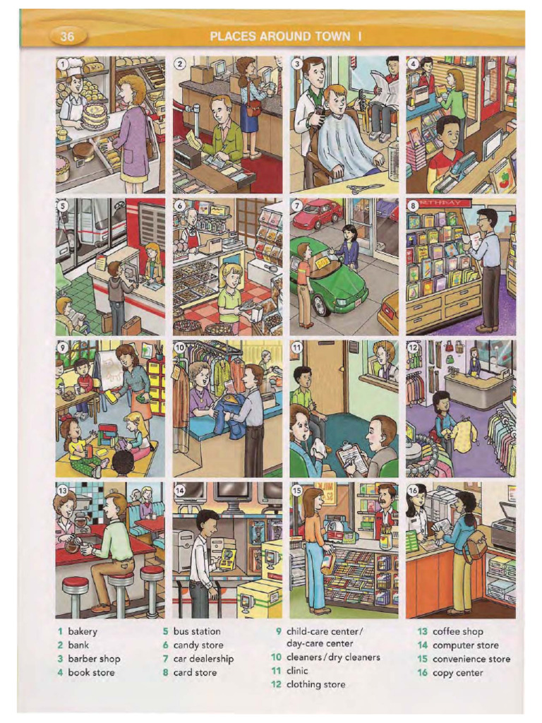Places Around Town I | PDF