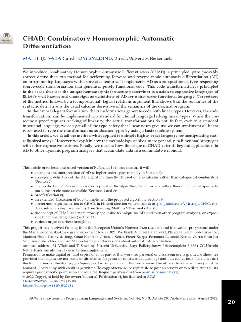 Chad | PDF | Category Theory | Derivative