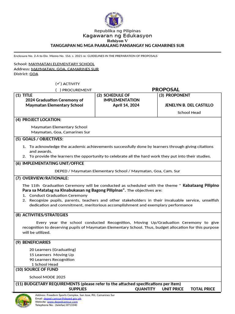 Graduation-Proposal-2024-2025 | PDF