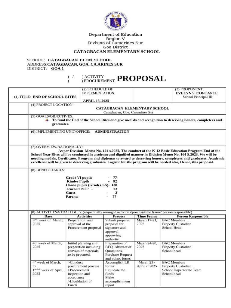 Graduation Proposal 2025 | PDF