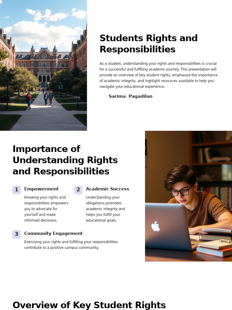 Students Rights and Responsibilities | PDF | Student Affairs | Freedom ...
