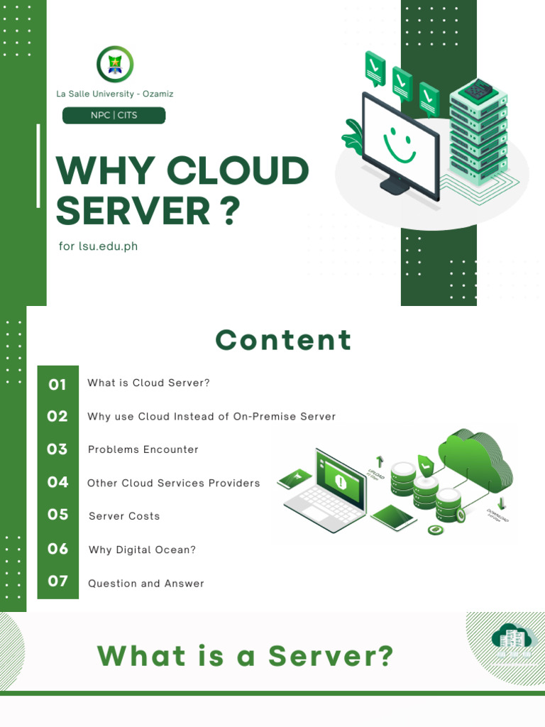 WHY CLOUD SERVER For LSU | PDF | Cloud Computing | Server (Computing)