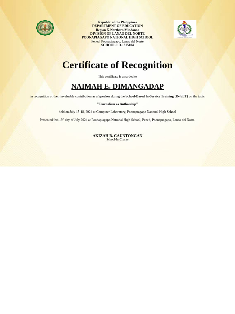 Certificate Lac | PDF