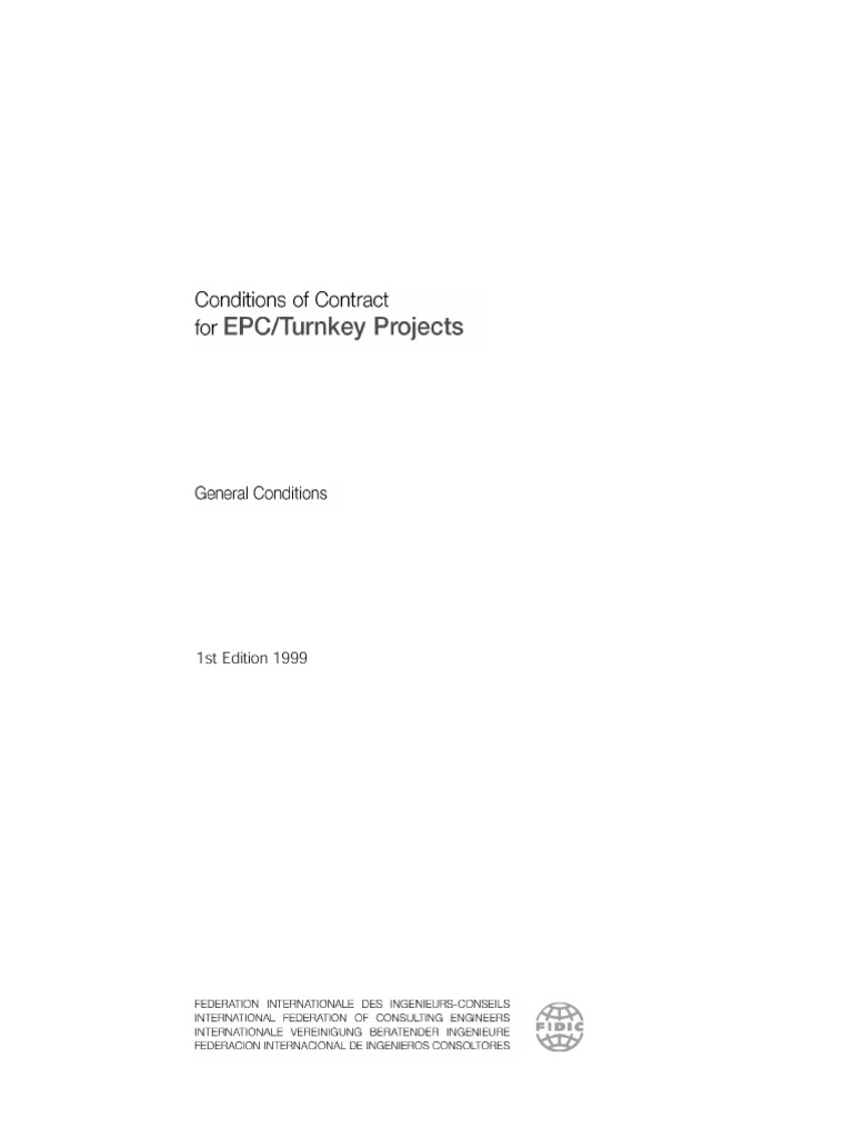 Silver Book - EPC Turnkey Projects | PDF