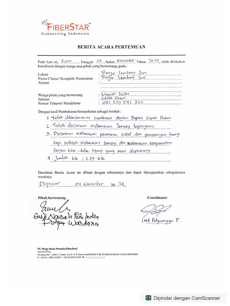 BAP Banjar Lumbung Sari - Dangin Puri Kaja | PDF