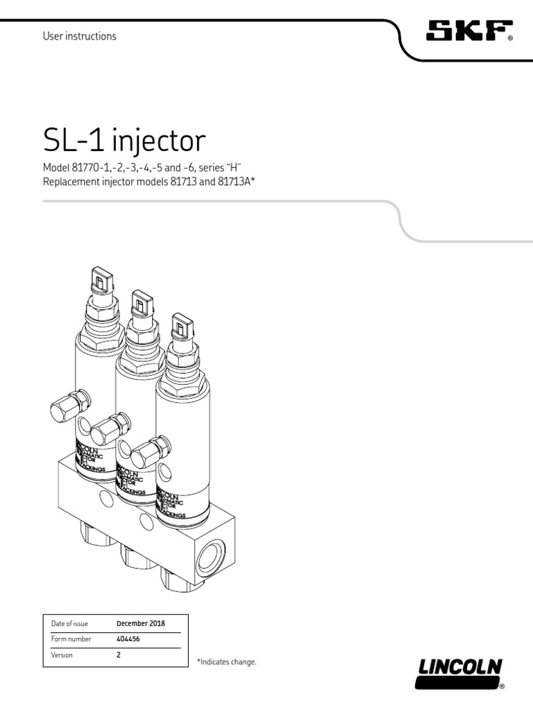 SL-1 Injector 817 | PDF | Valve | Piston