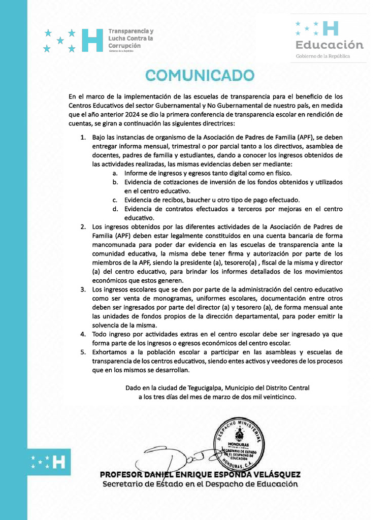 Oficio Circular 030325 - 2025 - DDEFM - DCE | PDF