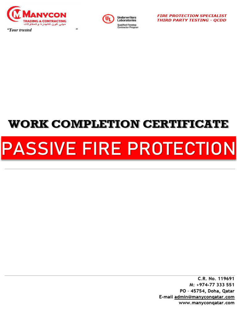 Work Certificate Completion Sample | PDF | Materials