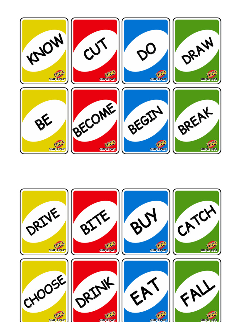 UNO SIMPLE PAST REGULAR VERBS Fio0di - PDF - 20240914 - 001002 - 0000 ...