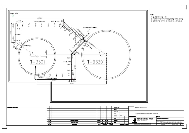 Water ITBD Project Piping Layout | PDF