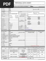 Excel File CSC Personal Data Sheet PDS 2017 1 | PDF | Justice | Crime ...