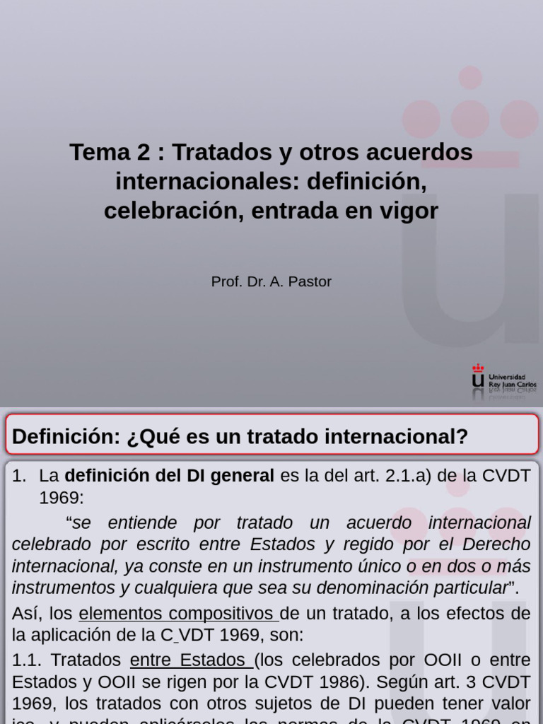Definición y celebración de tratados | PDF | Tratado | Gobierno